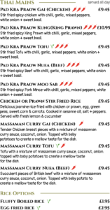 Our Delicious Menu - The White Elephant Traditional Cafe