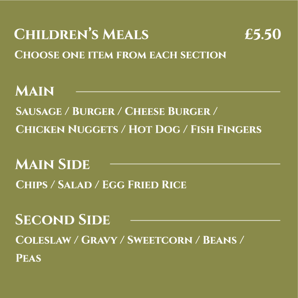Our Delicious Menu - The White Elephant Traditional Cafe